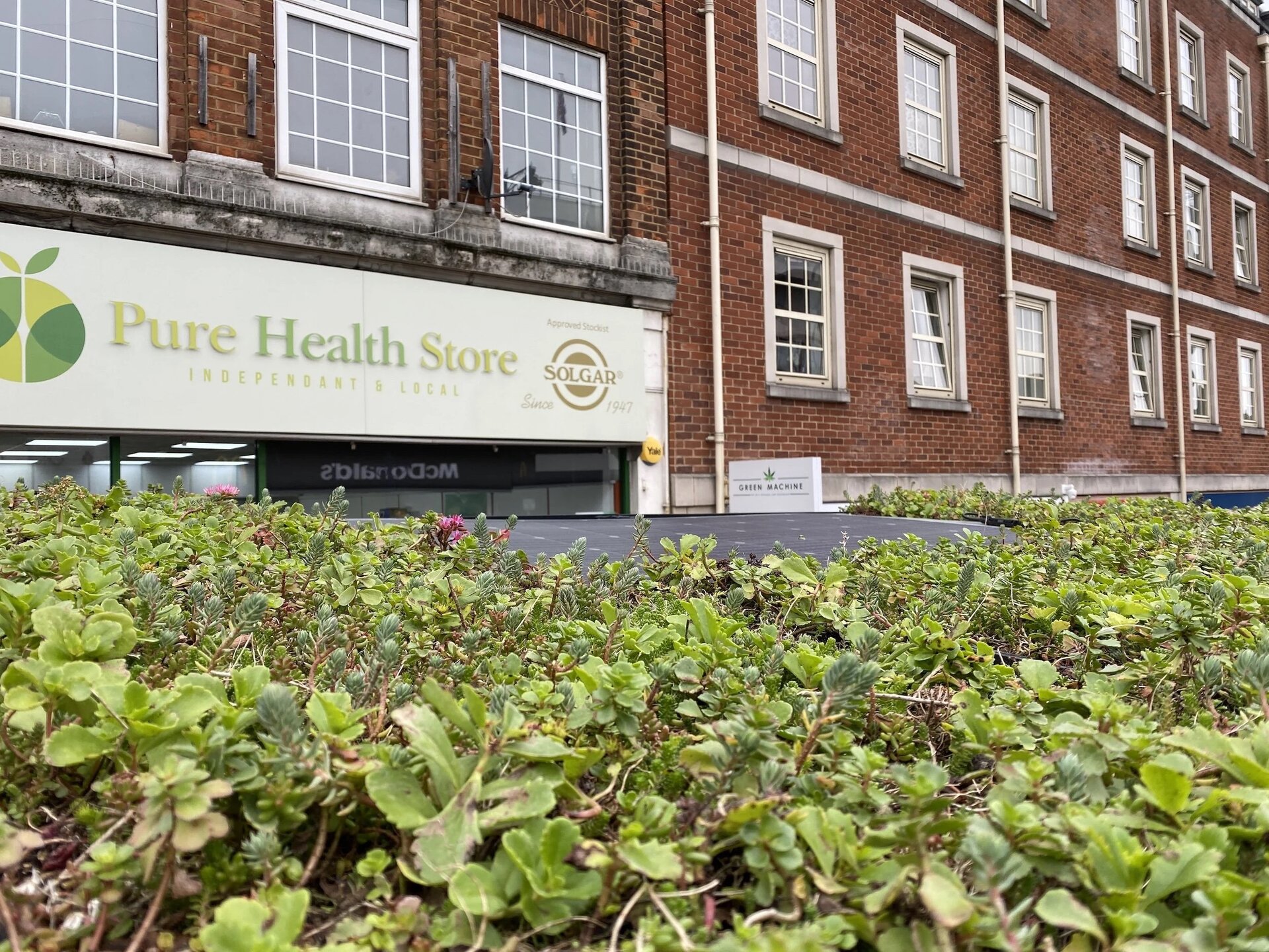 UK’s First Solar Powered Green Roof Parklet for Enfield